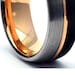 Tungsten Carbide Ring Men's Wedding Band Two Tone Ring - Etsy