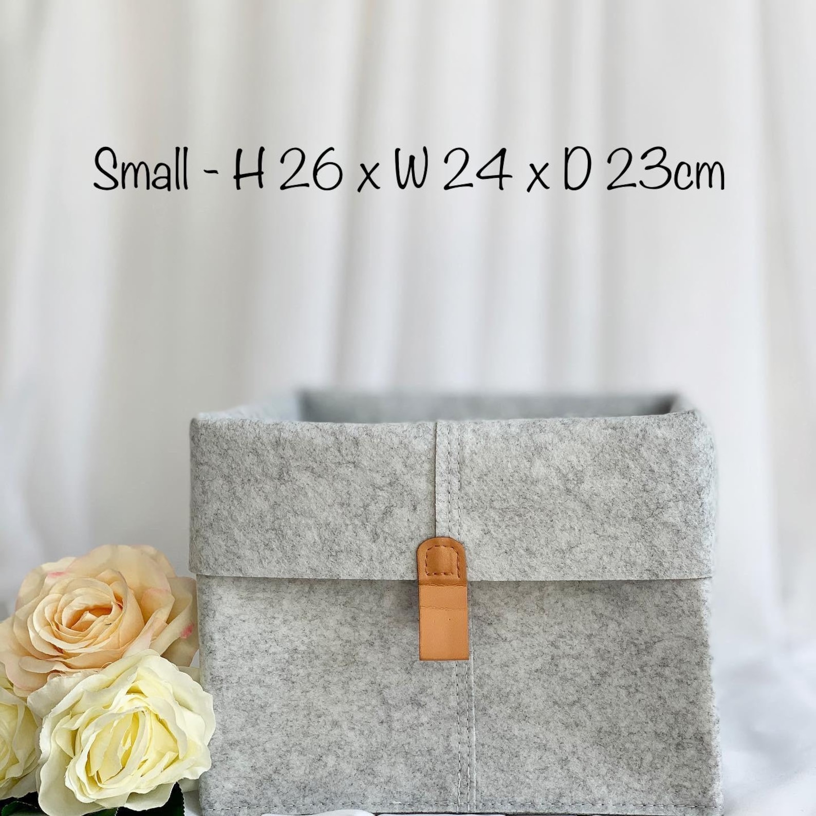 Felt Hamper Baskets Grey Modern Storage Basket Scandinavian - Etsy