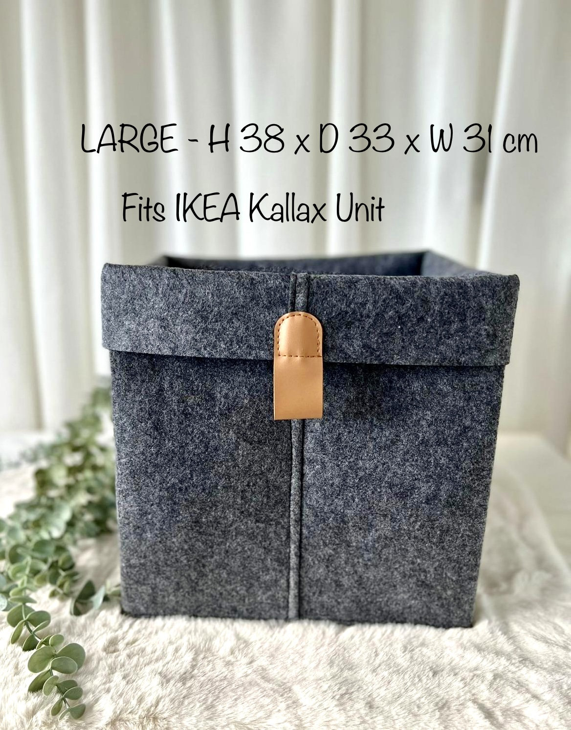 Felt Hamper Baskets Grey Modern Storage Basket Scandinavian | Etsy UK