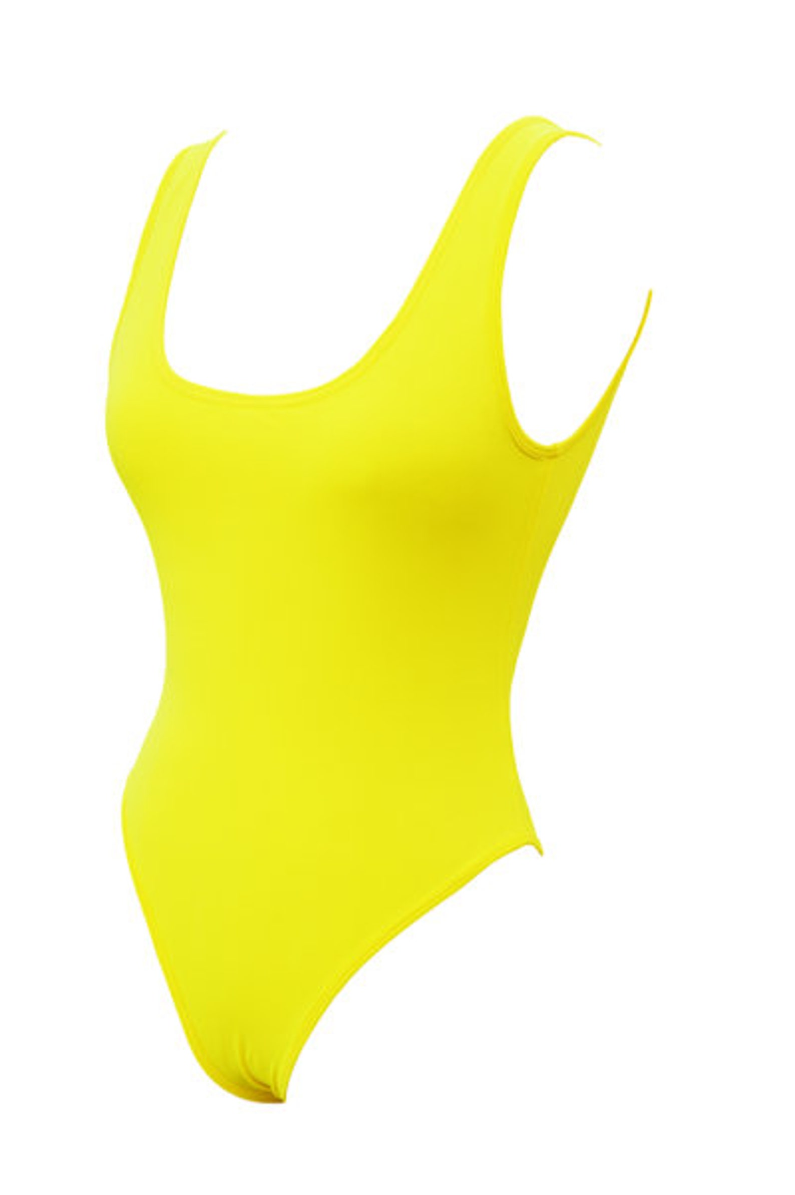 Women's Seamless Shaping Yellow Sleeveless Bodysuit Solid - Etsy