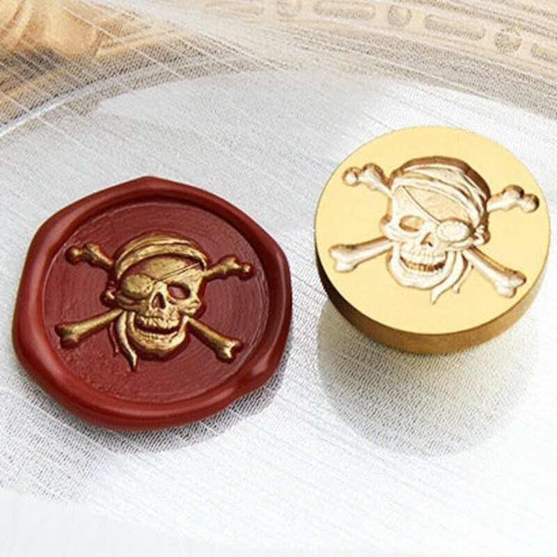 Skull Wax Seal Stamp - Etsy