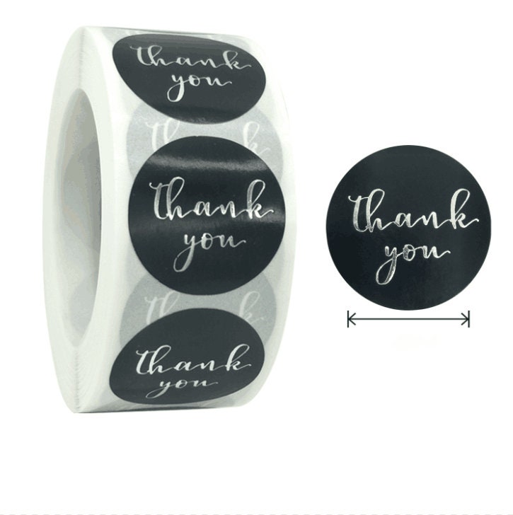 500pcs Thank You Stickers Thank You Stickers Business Pink - Etsy