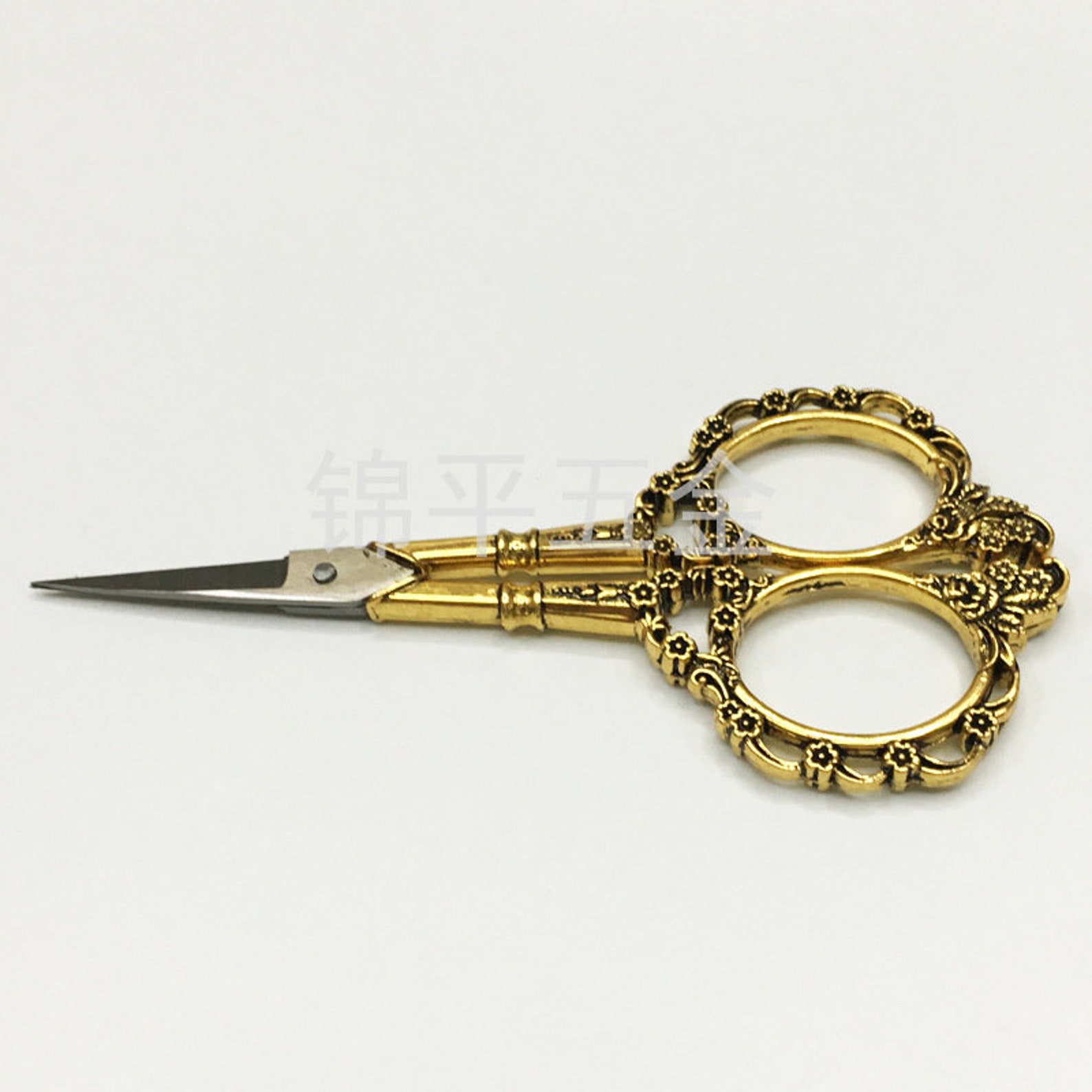 Vintage Floral Embroidery Scissorsflower Yarn Scissorssmall | Etsy