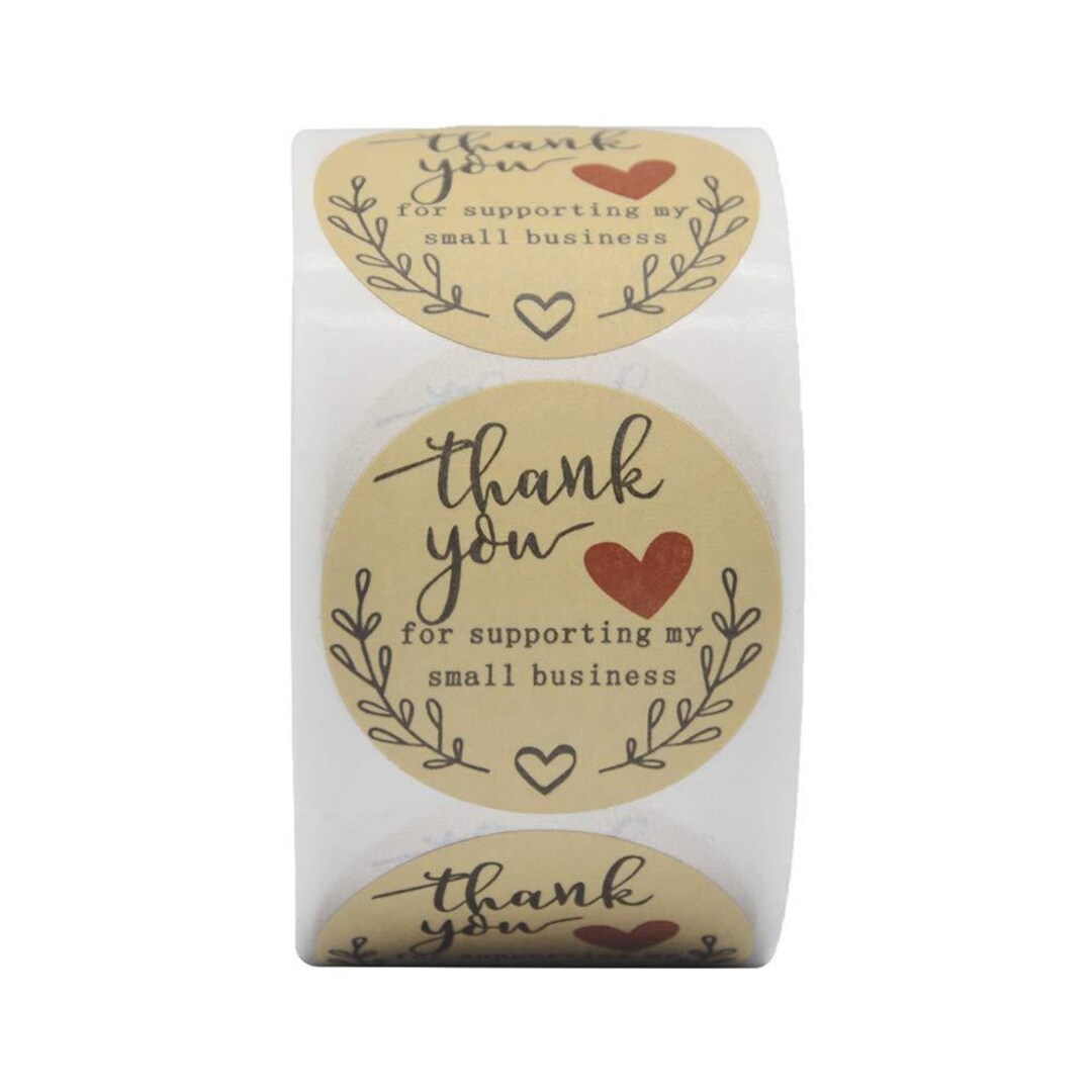 500pcs Thank You Stickers, Thank You for Supporting My Small Business ...