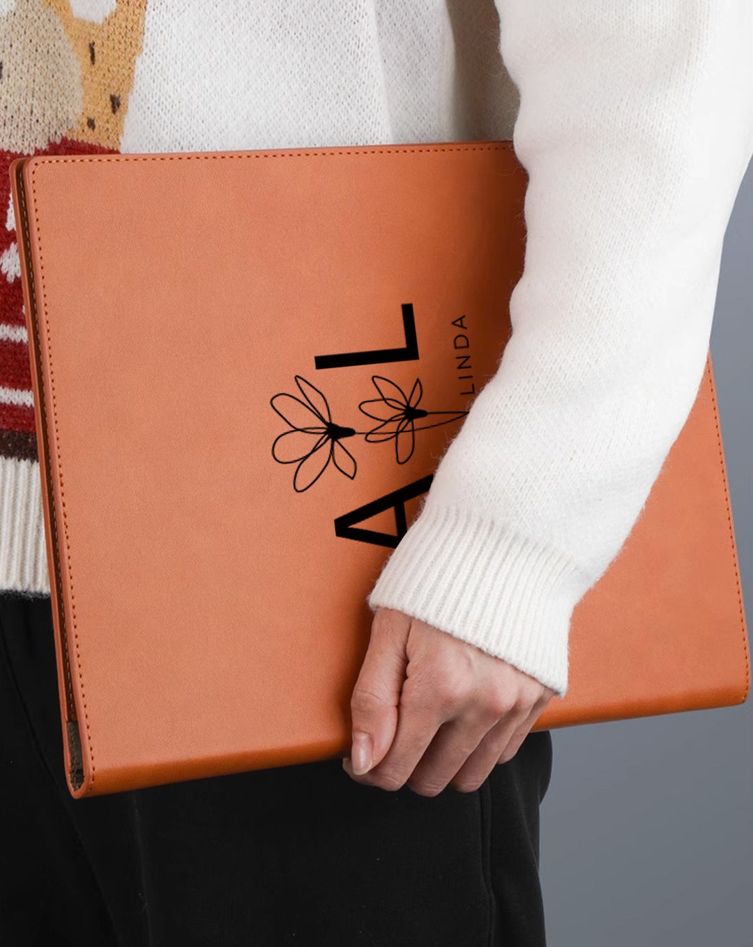 Custom Leather Portfolio ,personalized Refillable Portfolio, Journal ...