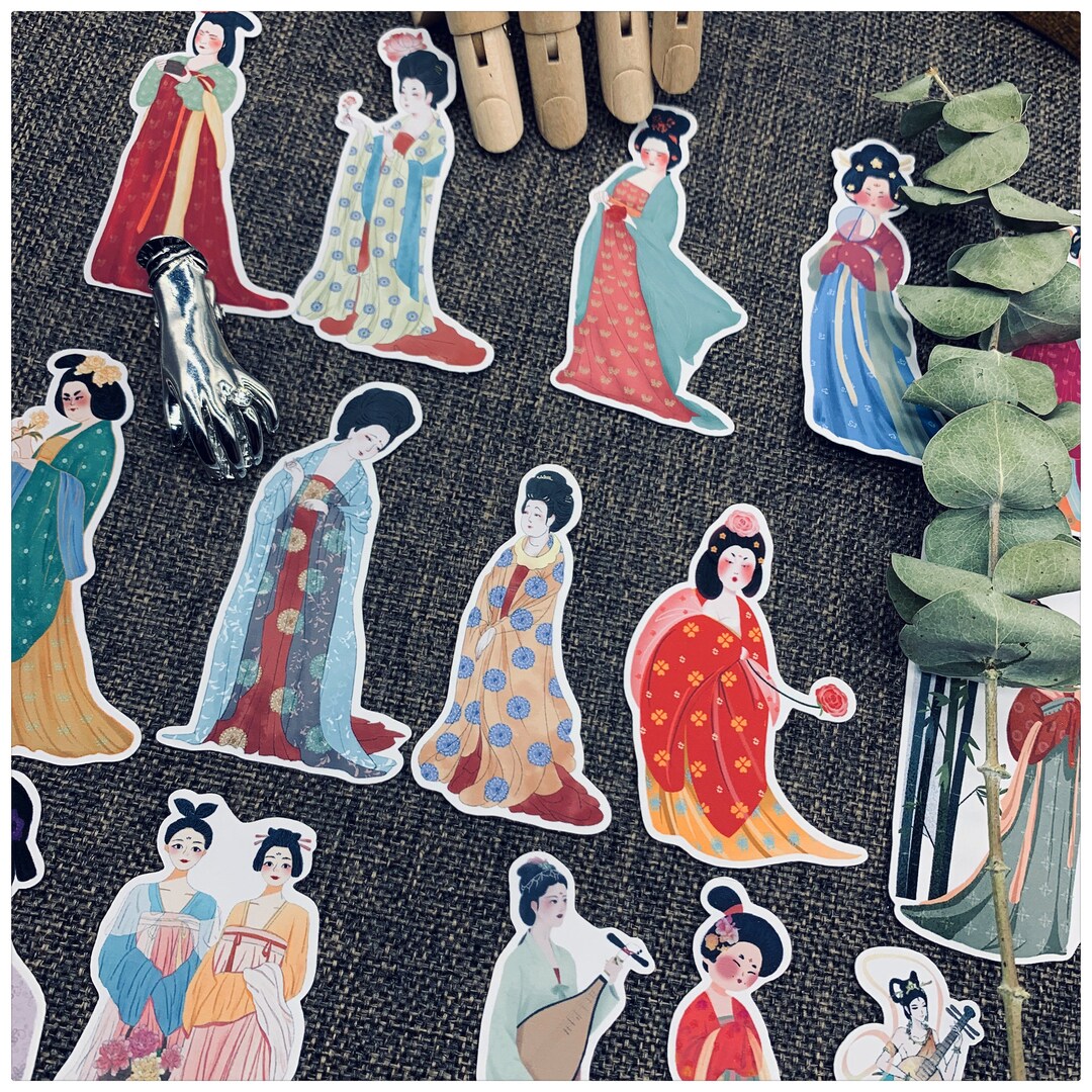 28pcs Beauty of Tang Dynasty Flake Pack Stickers Setphoto - Etsy