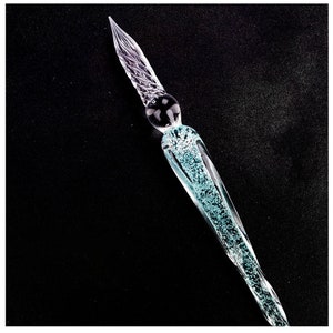Glowing Glass Dip Pen Ink Calligraphy Custom Engrave Glass Pen ...