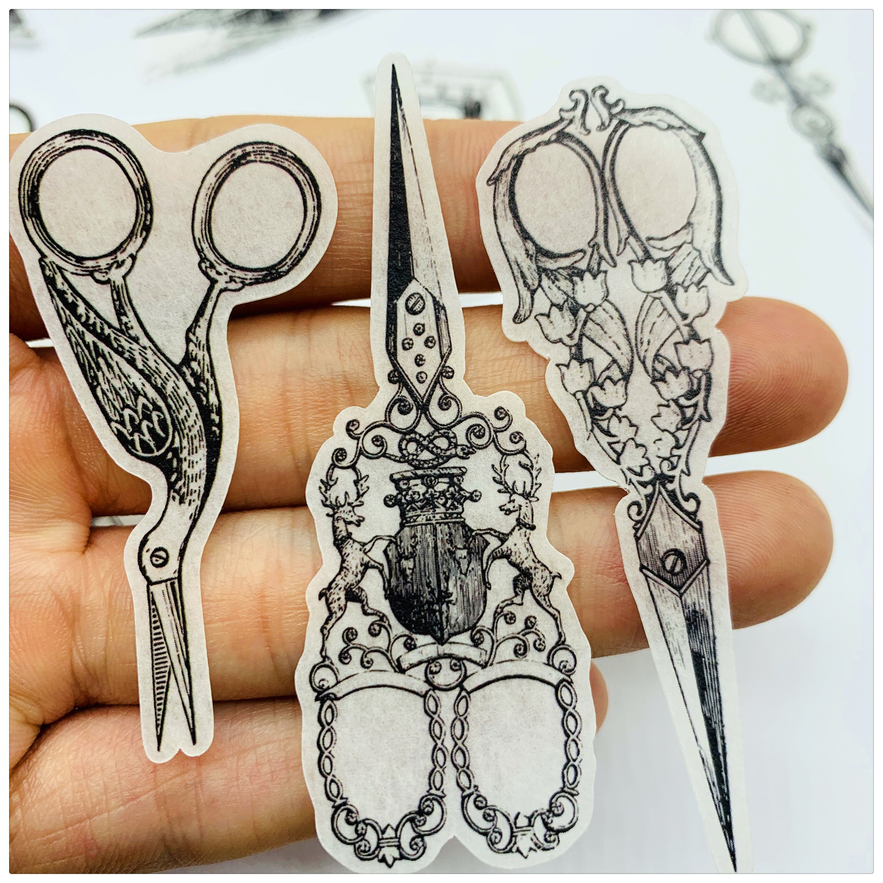 22 Pcs Retro Tailor Stickers Setsewing Machine - Etsy