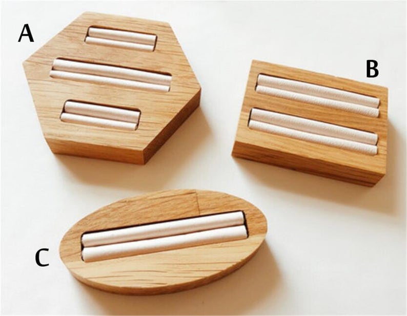 Ash Wood Ring Display Modern Jewelry Display Wood Ring - Etsy