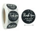 500pcs Thank You Black Stickers Thank You Stickers Pink Gold - Etsy
