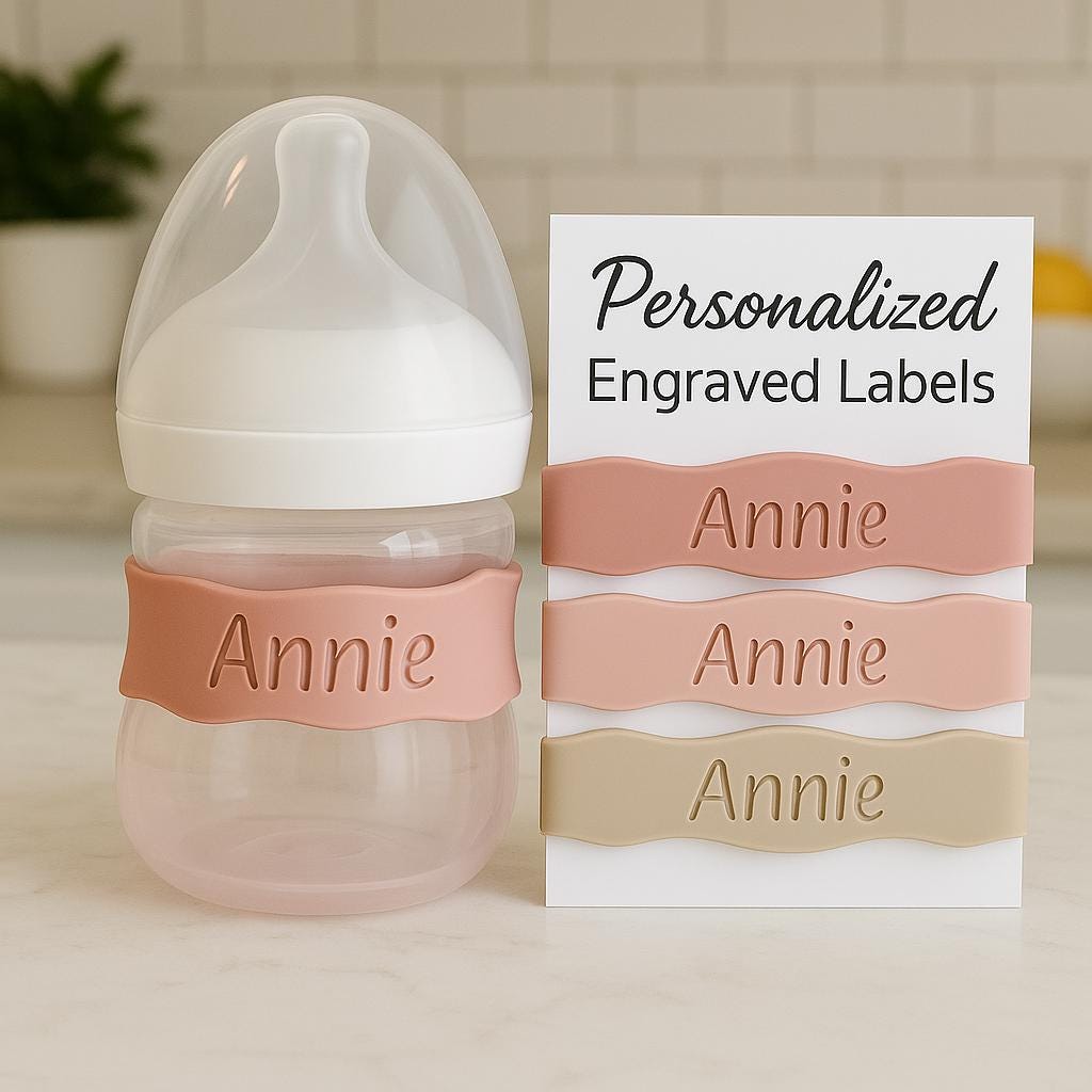 Personalized Baby Bottle Labels, Custom Silicone Cup Labels, Daycare ...