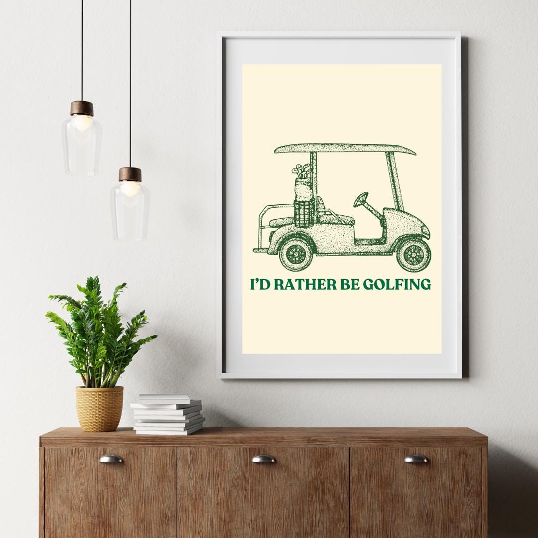 Golf Poster Digital Download Printable Wall Art for Golf Lovers - Etsy