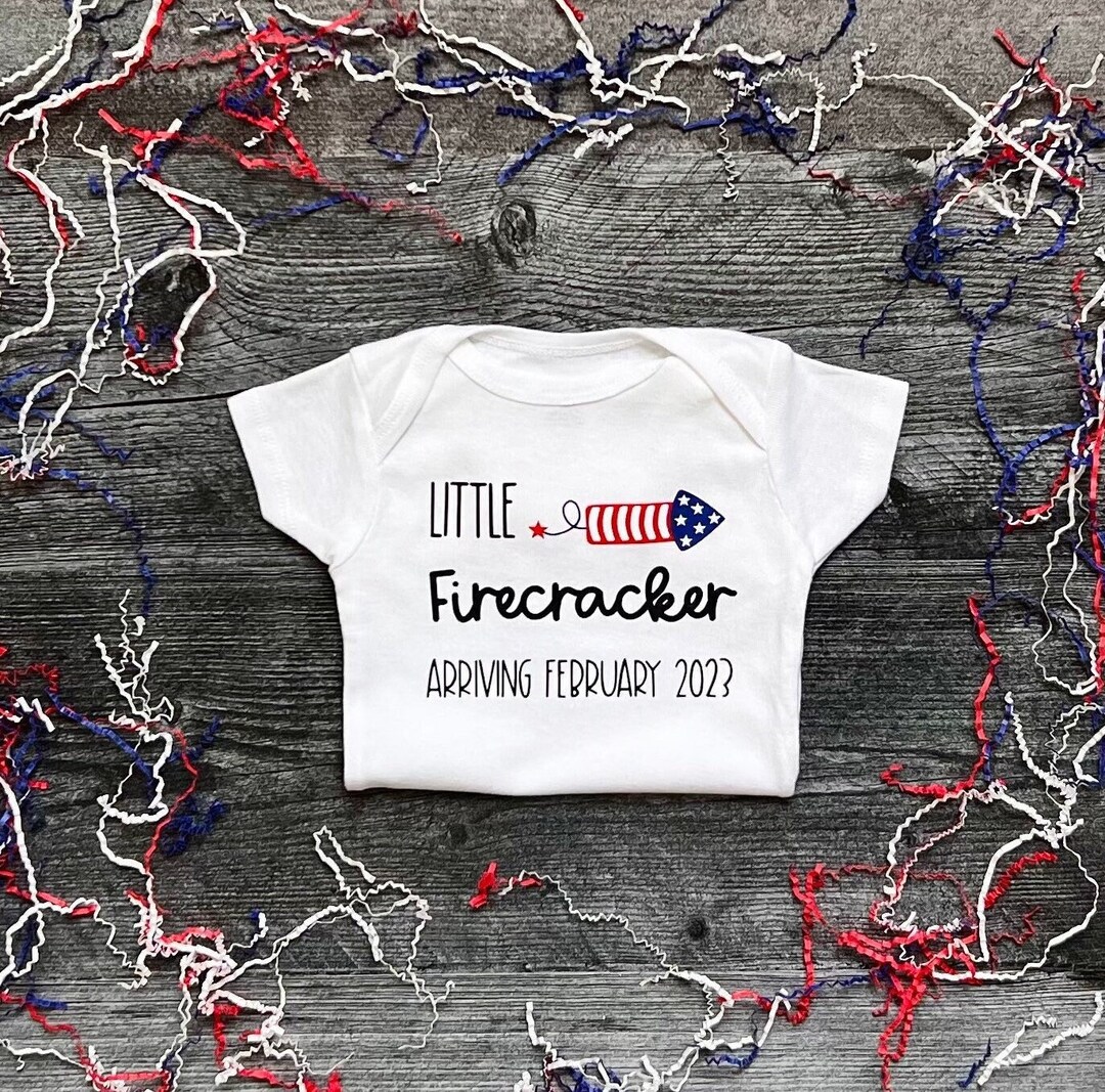 Little Firecracker Pregnancy Announcement, Expecting a Little ...