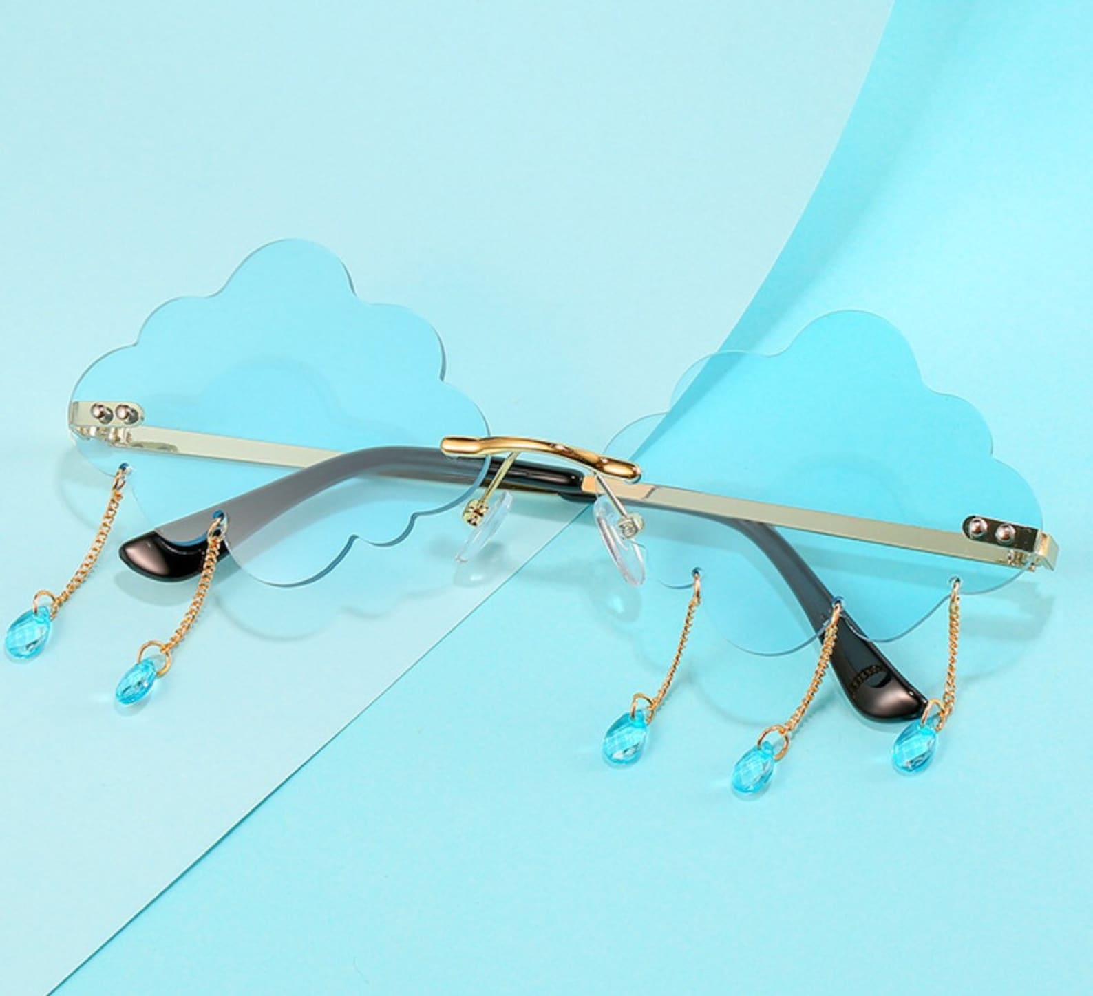 Raindrop Cloud Sunglasses Etsy
