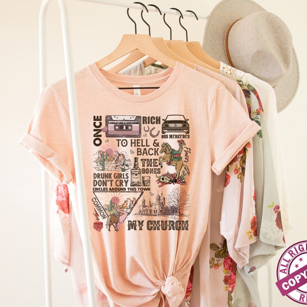 Country Music T Shirts - Etsy