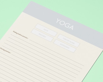 Yoga Log Printable - Etsy