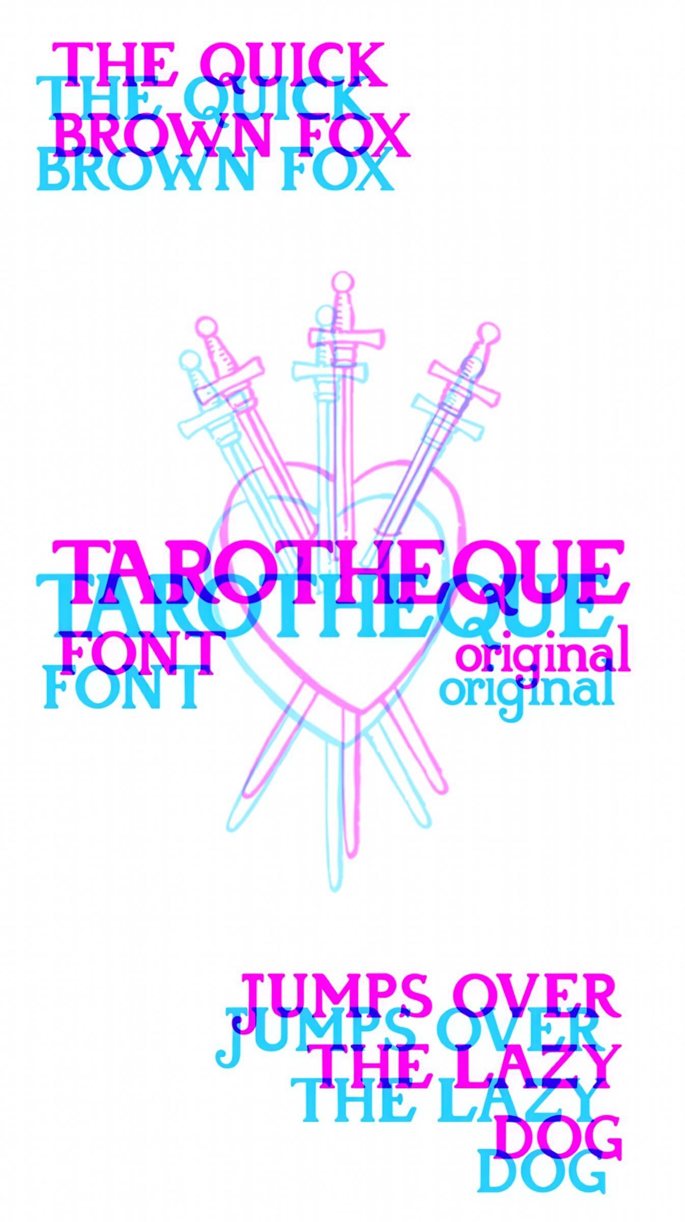 Tarot Font: Hand-drawn, Inspired by A.E. Waite (TTF/OTF Digital ...