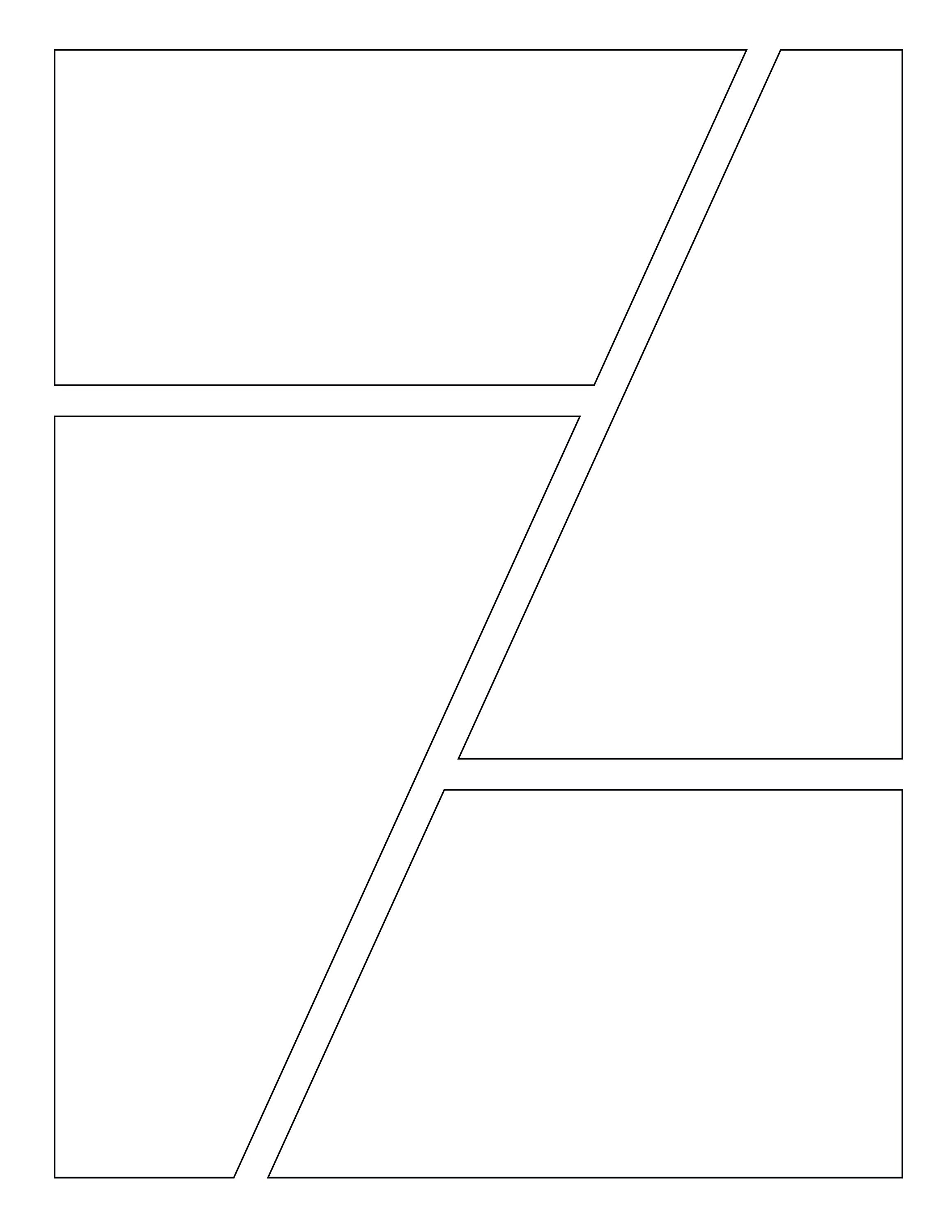 Printable DIY Comic Grids | 150 Different Templates | PDF Format | 8.5 ...