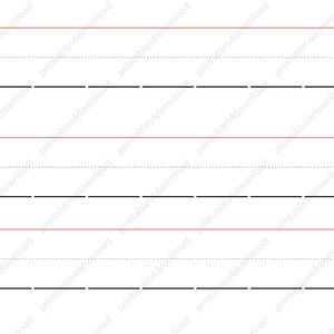 Printable Writing Practice Paper | 20 Template Collection | High ...