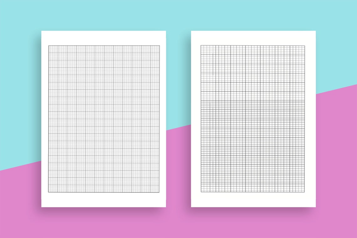 Knitter's Graph Paper Printable Pack ( 2 Different Ratios ) | High ...