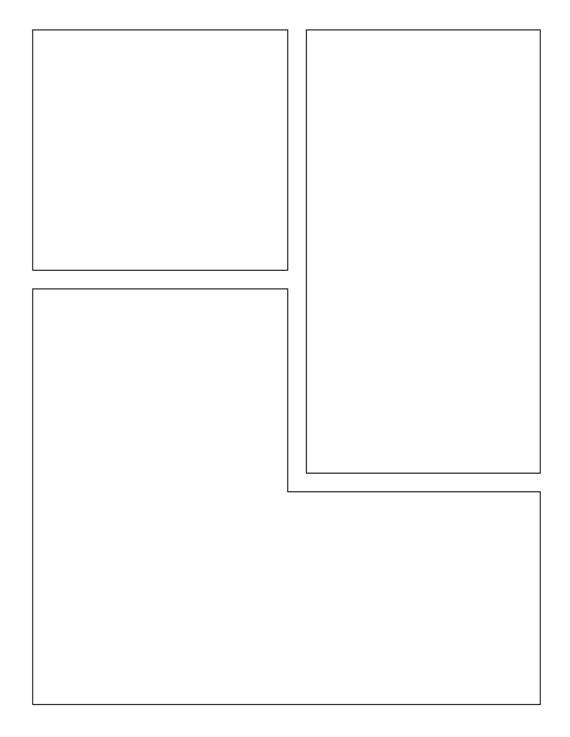 Printable DIY Comic Grids 150 Different Templates PDF Format 8.5 X 11 ...