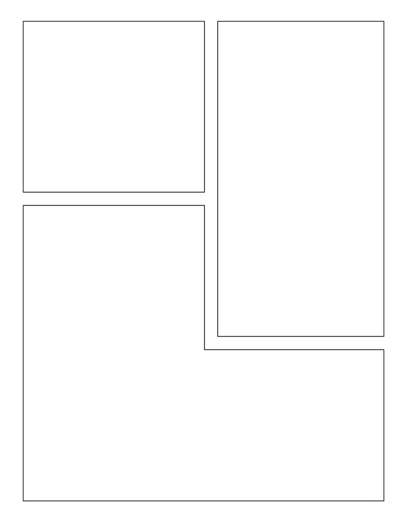 Printable DIY Comic Grids | 150 Different Templates | PDF Format | 8.5 ...