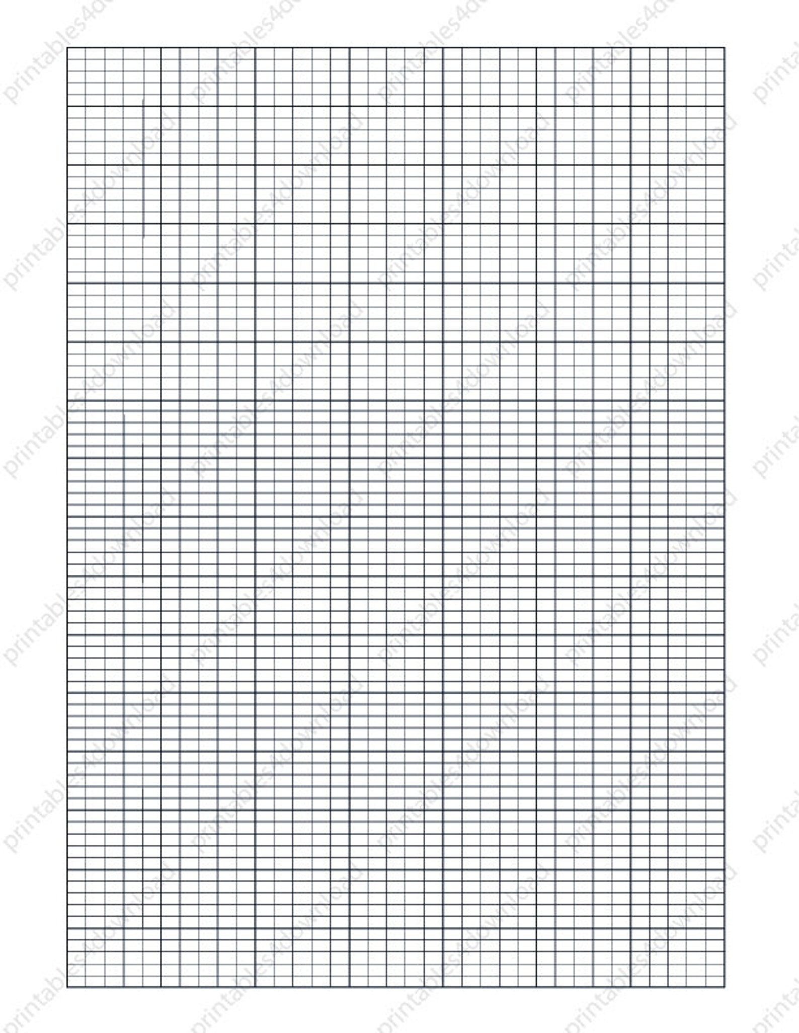 Knitting Graph Paper Printable Pack 2 Ratios Digital Download Etsy