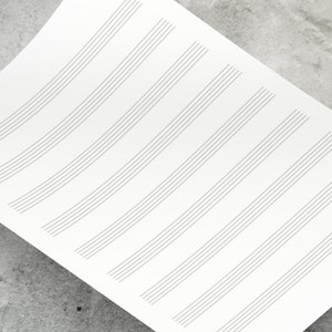 Guitar Printable Music Manuscript & Tab Paper Pack | 10 Templates | 8.5 ...