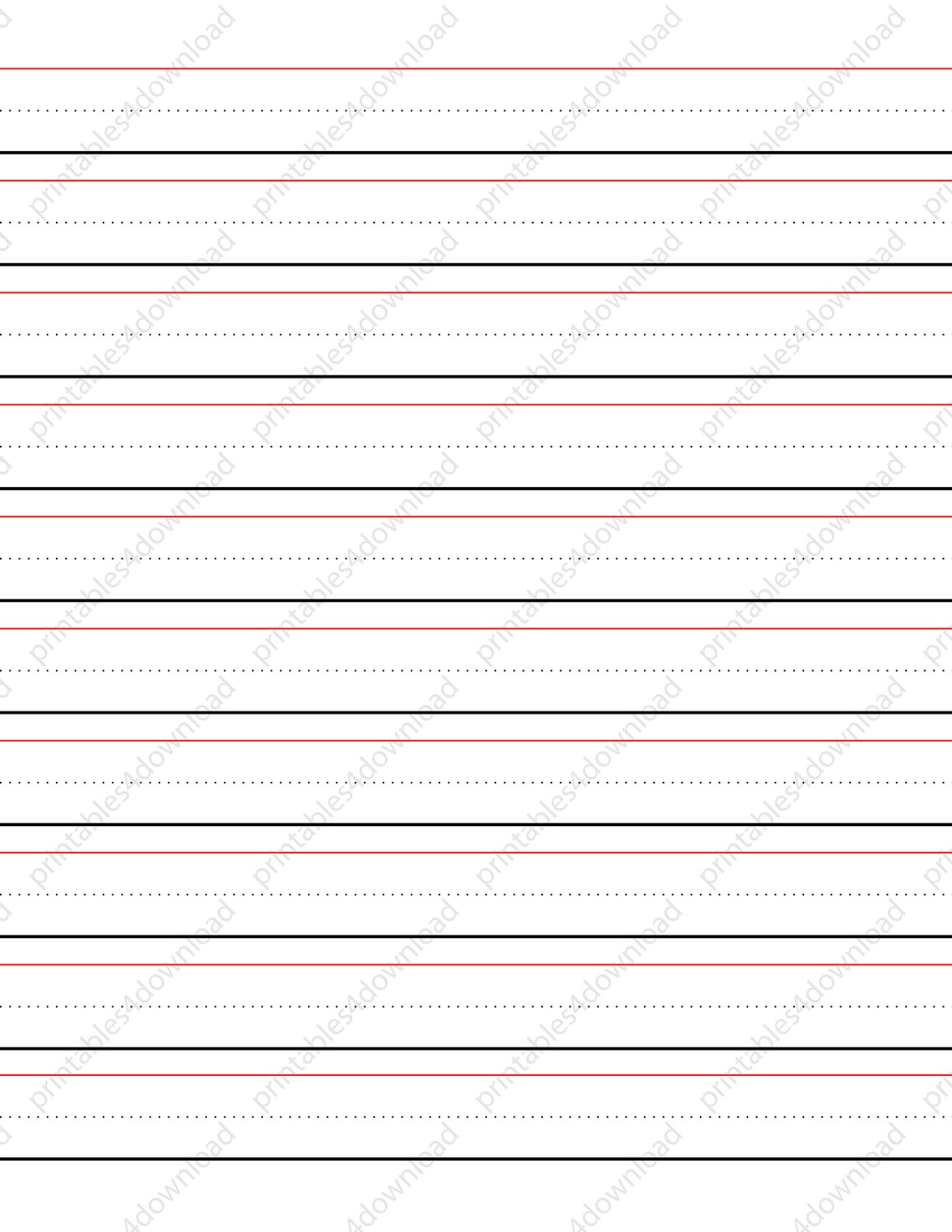 Printable Writing Practice Paper 20 Template Collection High Resolution ...