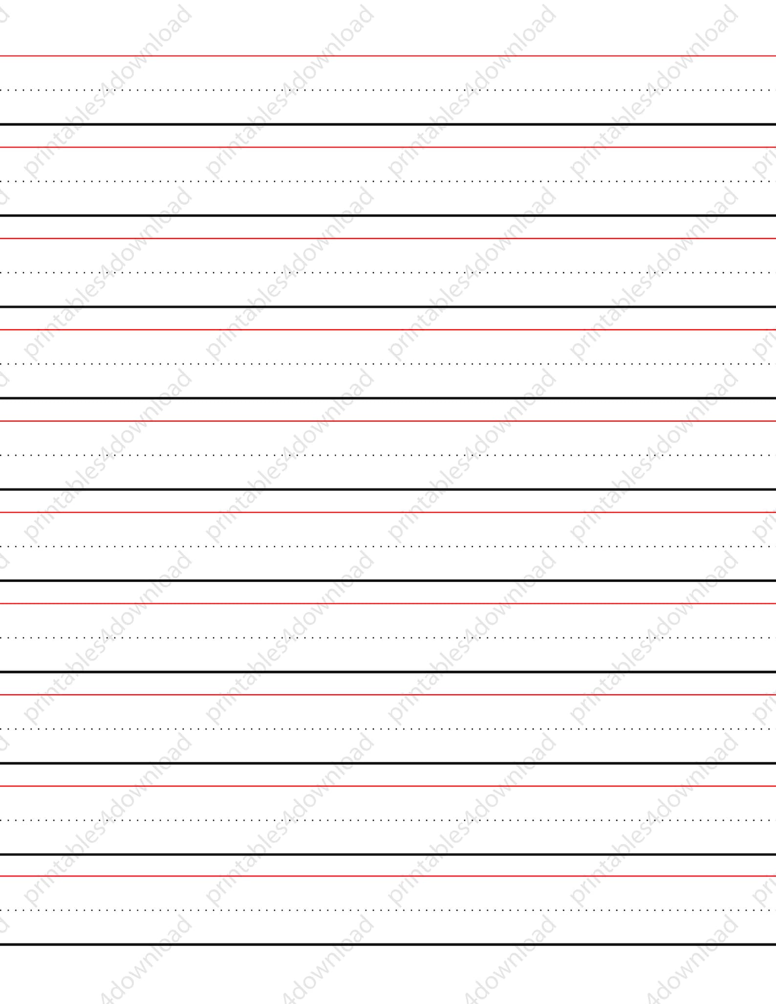Printable Writing Practice Paper 20 Template Collection High Resolution ...