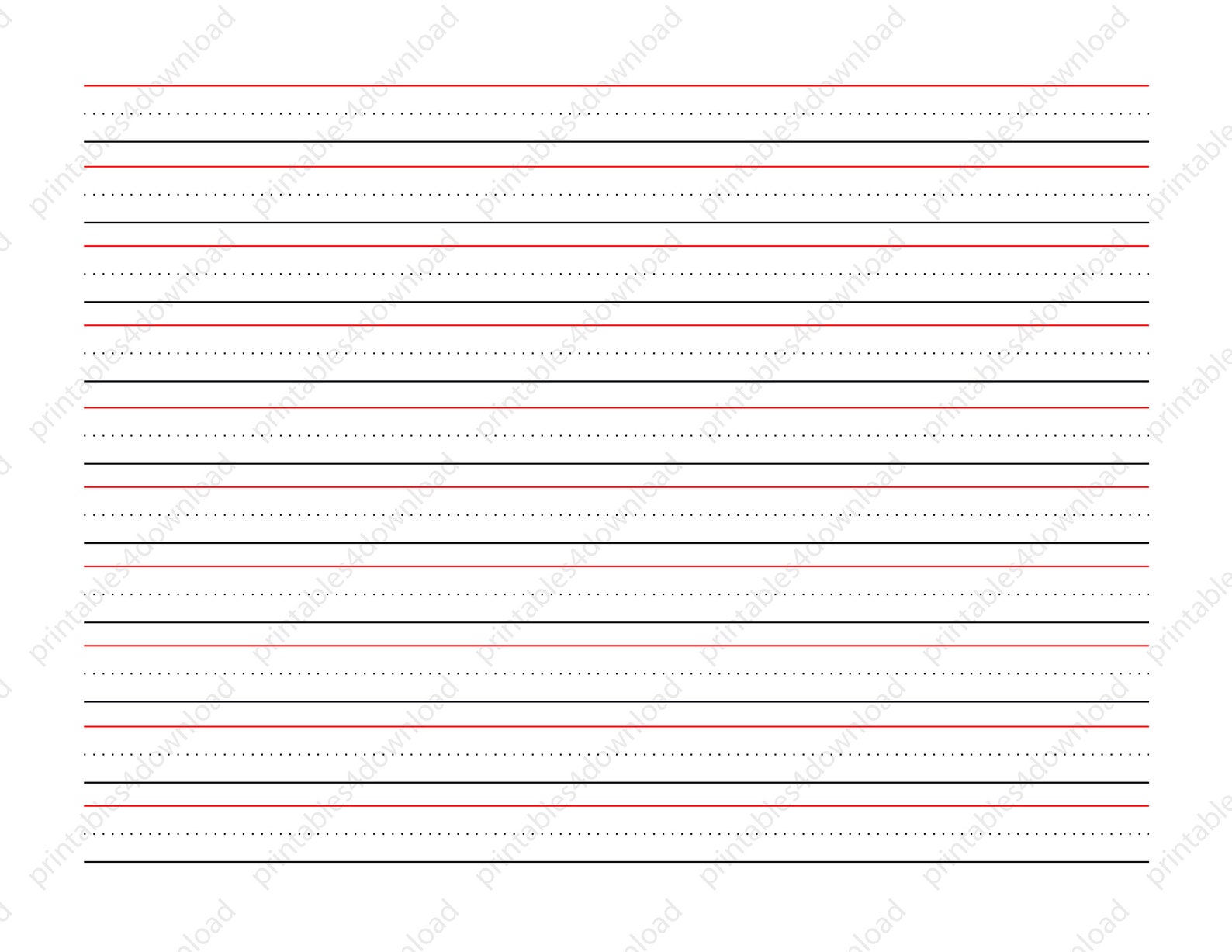 Printable Writing Practice Paper 20 Template Collection High Resolution ...