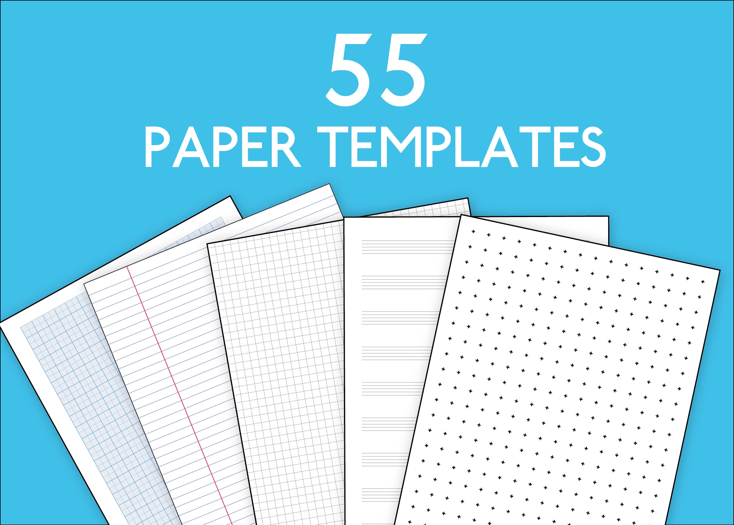 Back to School 55 Paper Templates | Letter Format | Lined Writing Paper ...