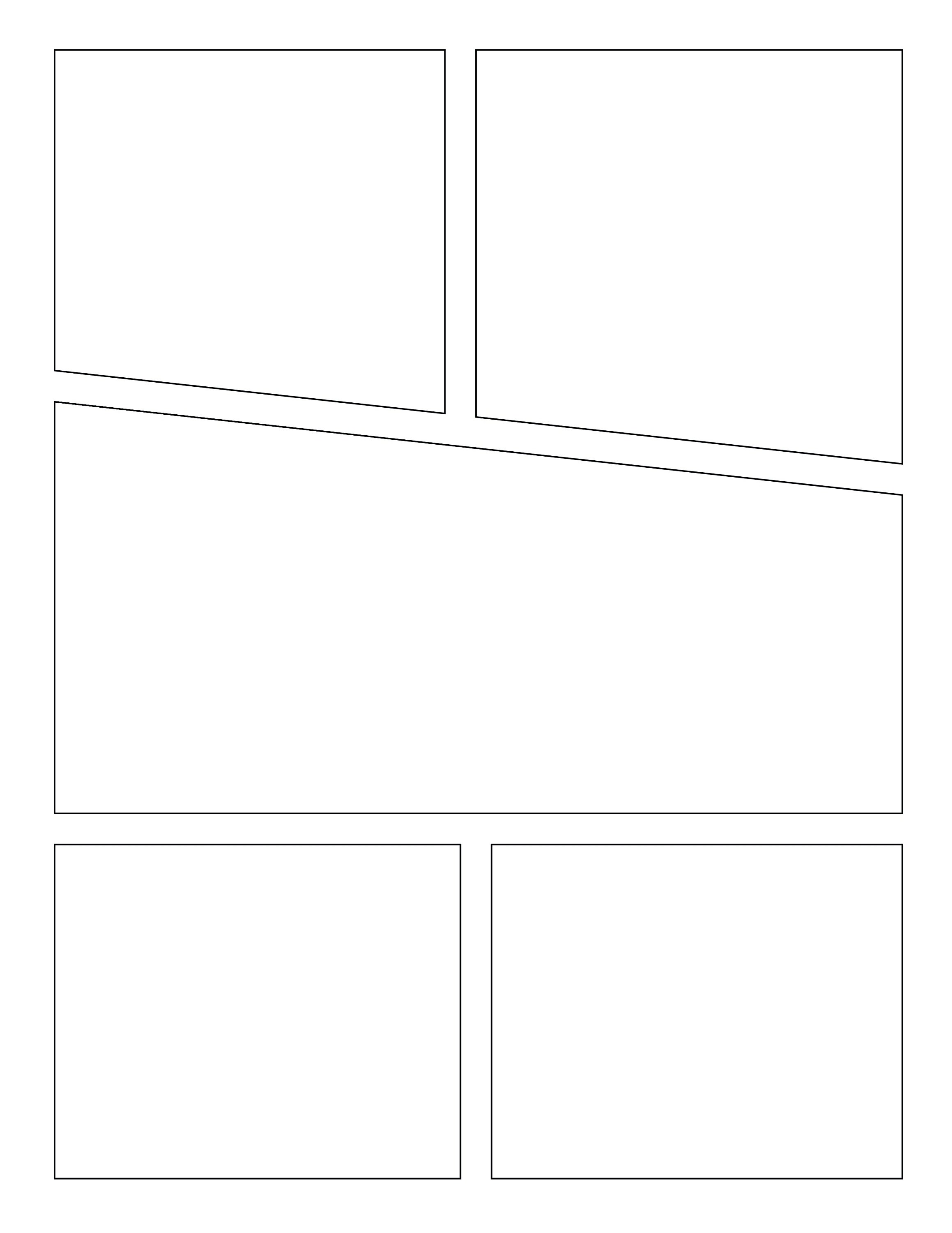 Printable DIY Comic Grids | 150 Different Templates | PDF Format | 8.5 ...