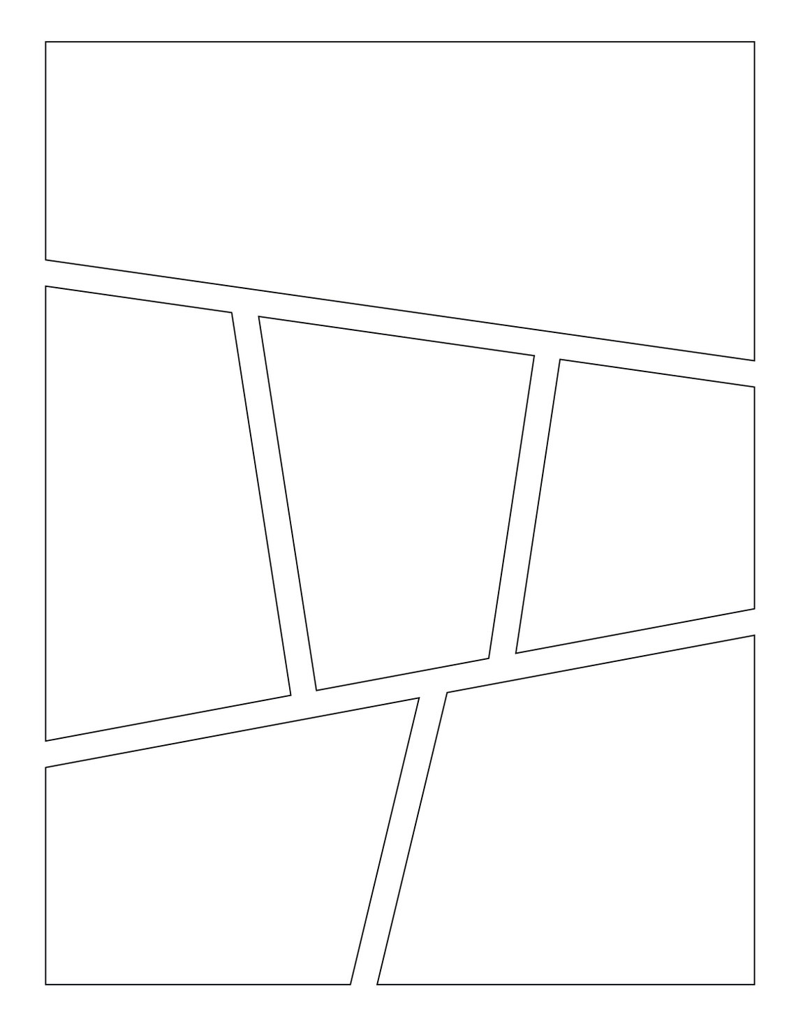 Printable DIY Comic Grids 150 Different Templates PDF Format 8.5 X 11 ...