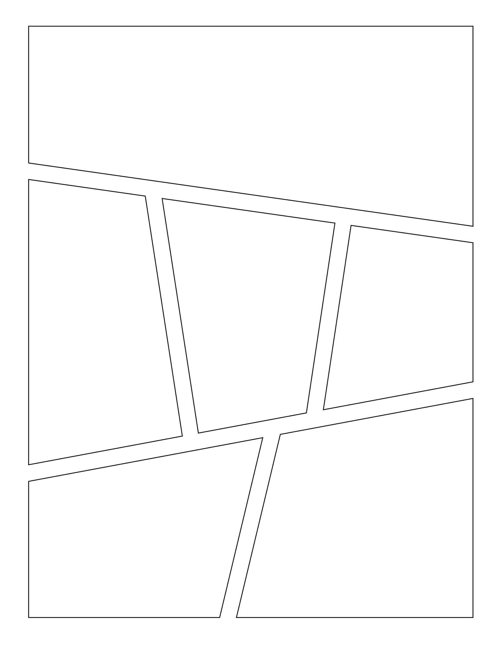 Printable DIY Comic Grids 150 Different Templates PDF Format 8.5 X 11 ...