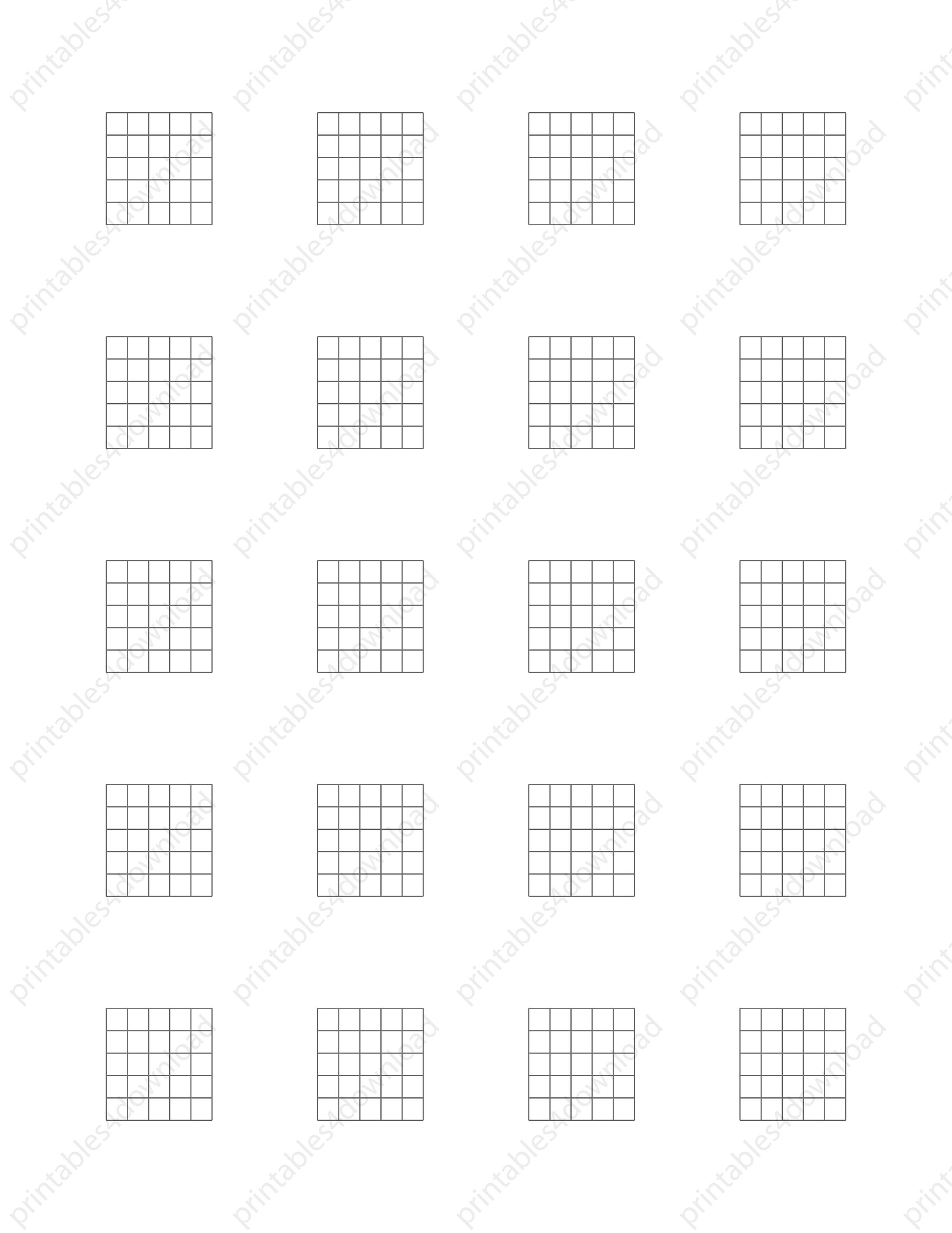 Guitar Chord Fretboard Printable Sheet for Musicians | High Resolution ...