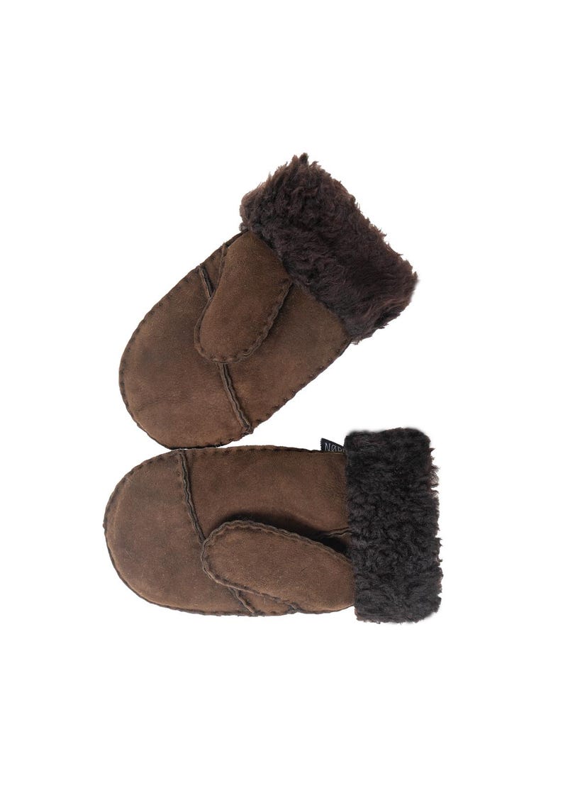 Kids Sheepskin Mittens: Classic Style, Fold Back Cuff (ages 3-8) - Etsy