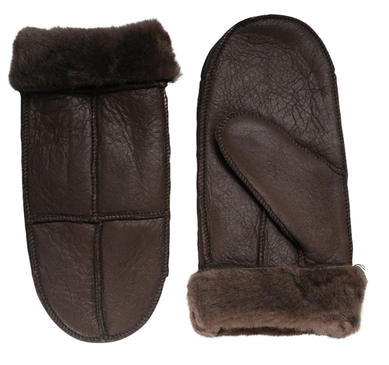 Womens Sheepskin Mittens Suede Leather Nordvek 308-100 | Etsy