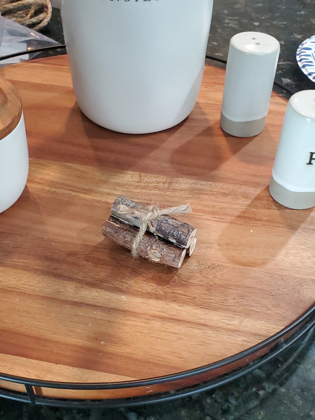 Tier Tray Decor, Mini Wood Log Bundle, Rustic Decormini Wood Logs ...