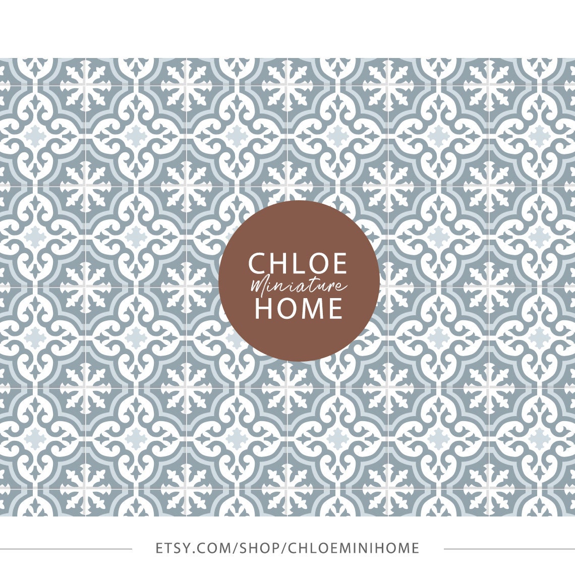 Dolls & Miniatures Art & Collectibles Farmhouse Miniature Wallpaper ...