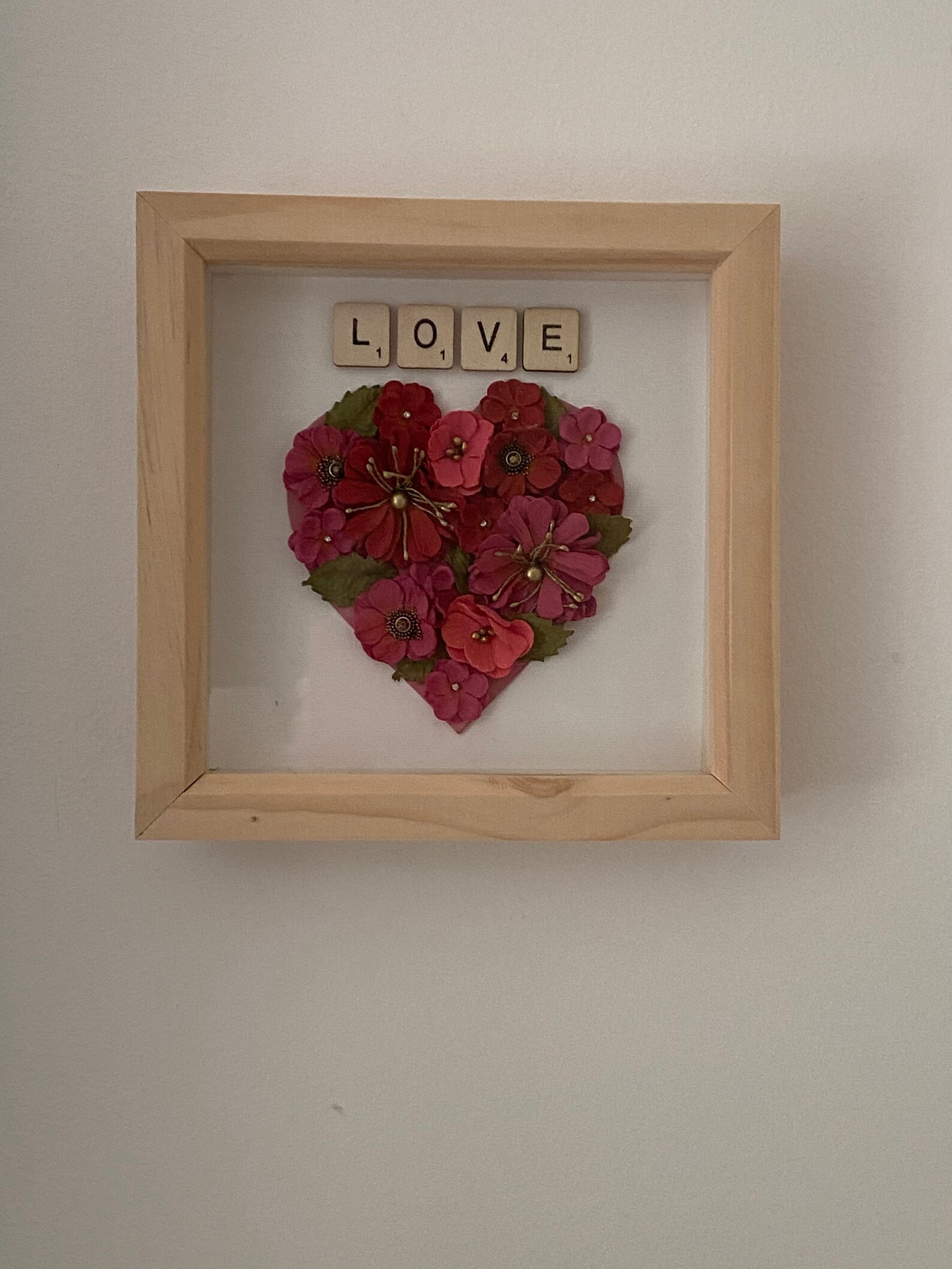 Handmade 20cm X 20cm Deep Box Frame Wall Decoration/letters - Etsy