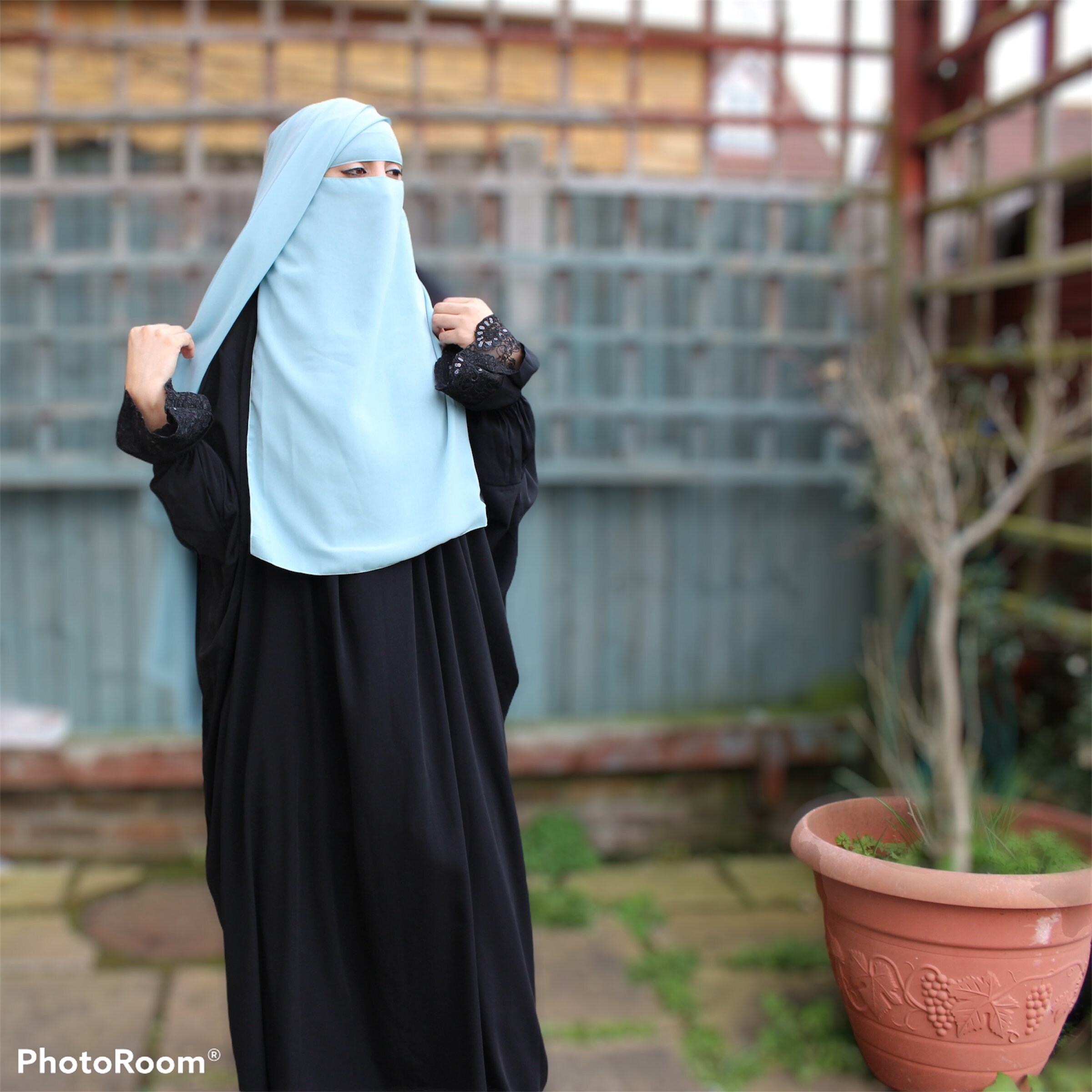 Two layer niqab in Pretty Pink Note only Niqab Abaya | Etsy