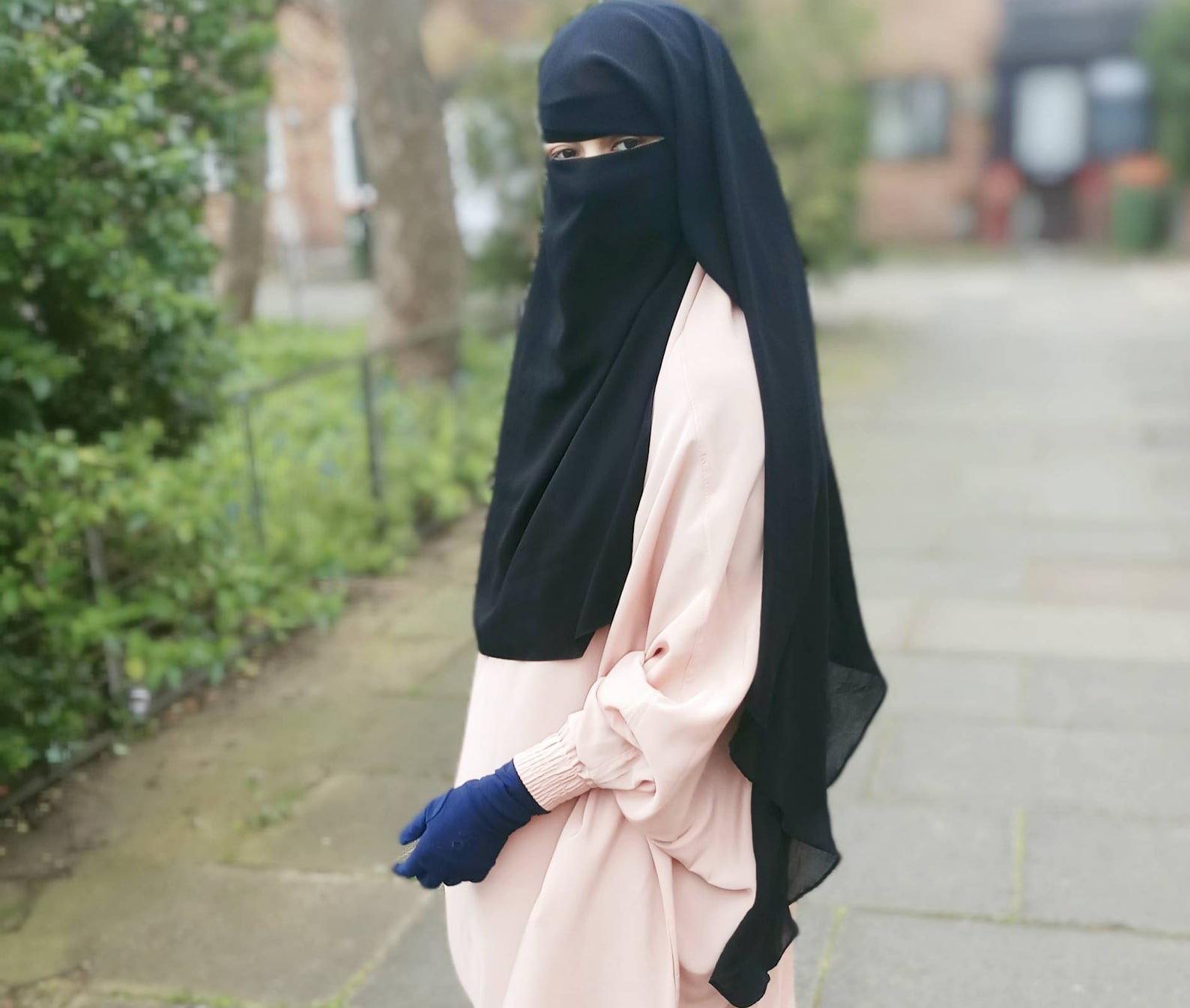 Two layer niqab in Pretty Pink Note only Niqab Abaya | Etsy