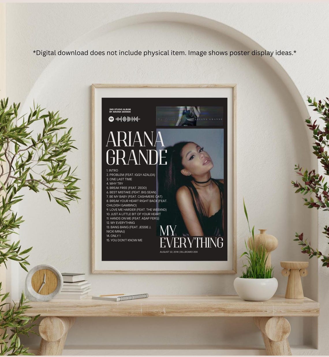 Ariana Grande 'my Everything' Album Cover Art Print (digital Download ...