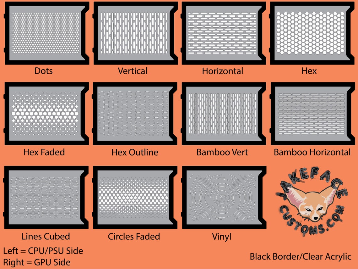Lian Li A4H2O Custom Vented Side Panel - Etsy