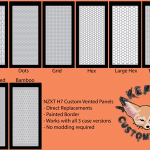 NZXT H7 Custom Vented Front Panel (2022) - Etsy