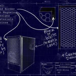 The Original NZXT H510 Elite and Flow Custom Vented Front Panel - Etsy