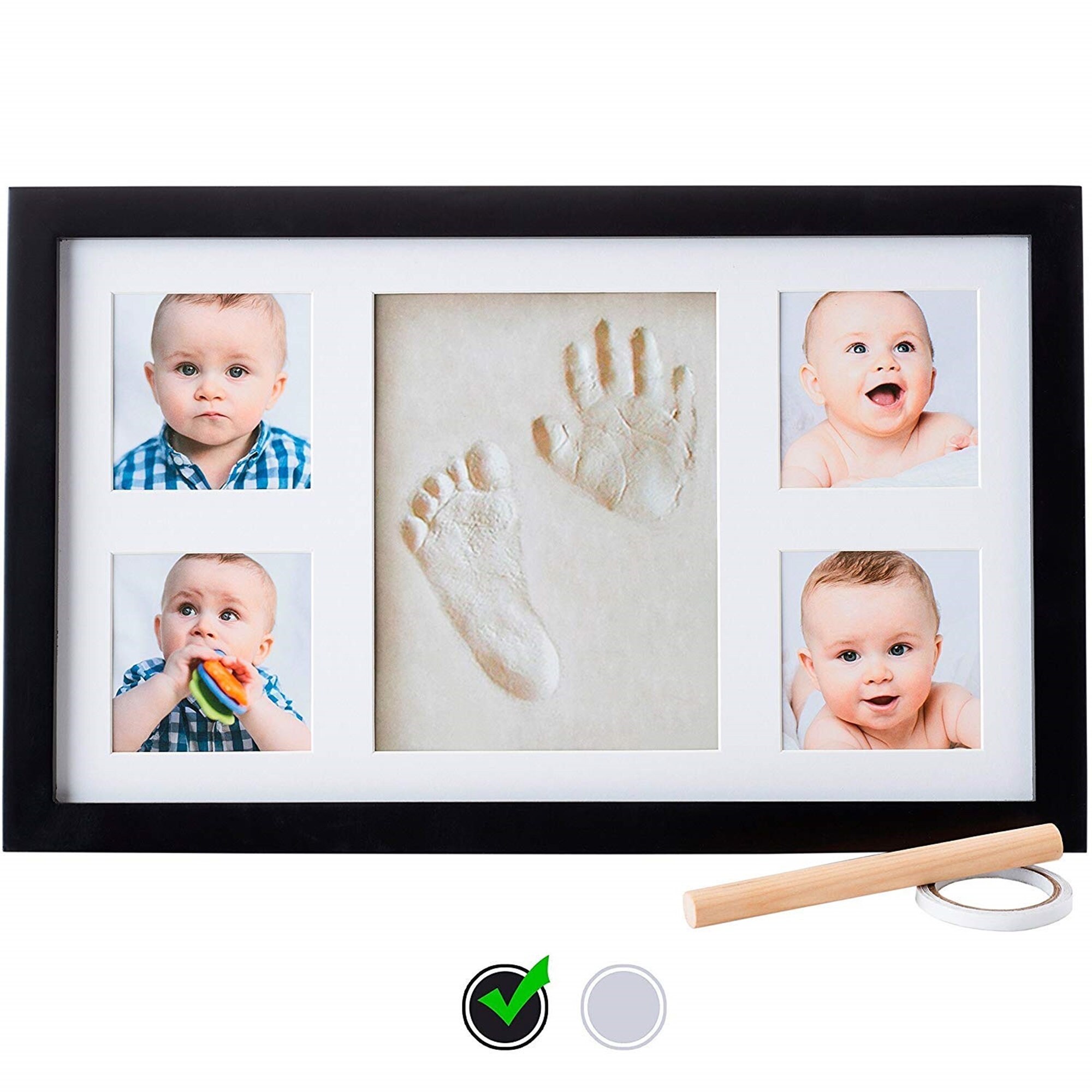 DELUXE Baby Handprint & Footprint Picture Frame Newborn | Etsy