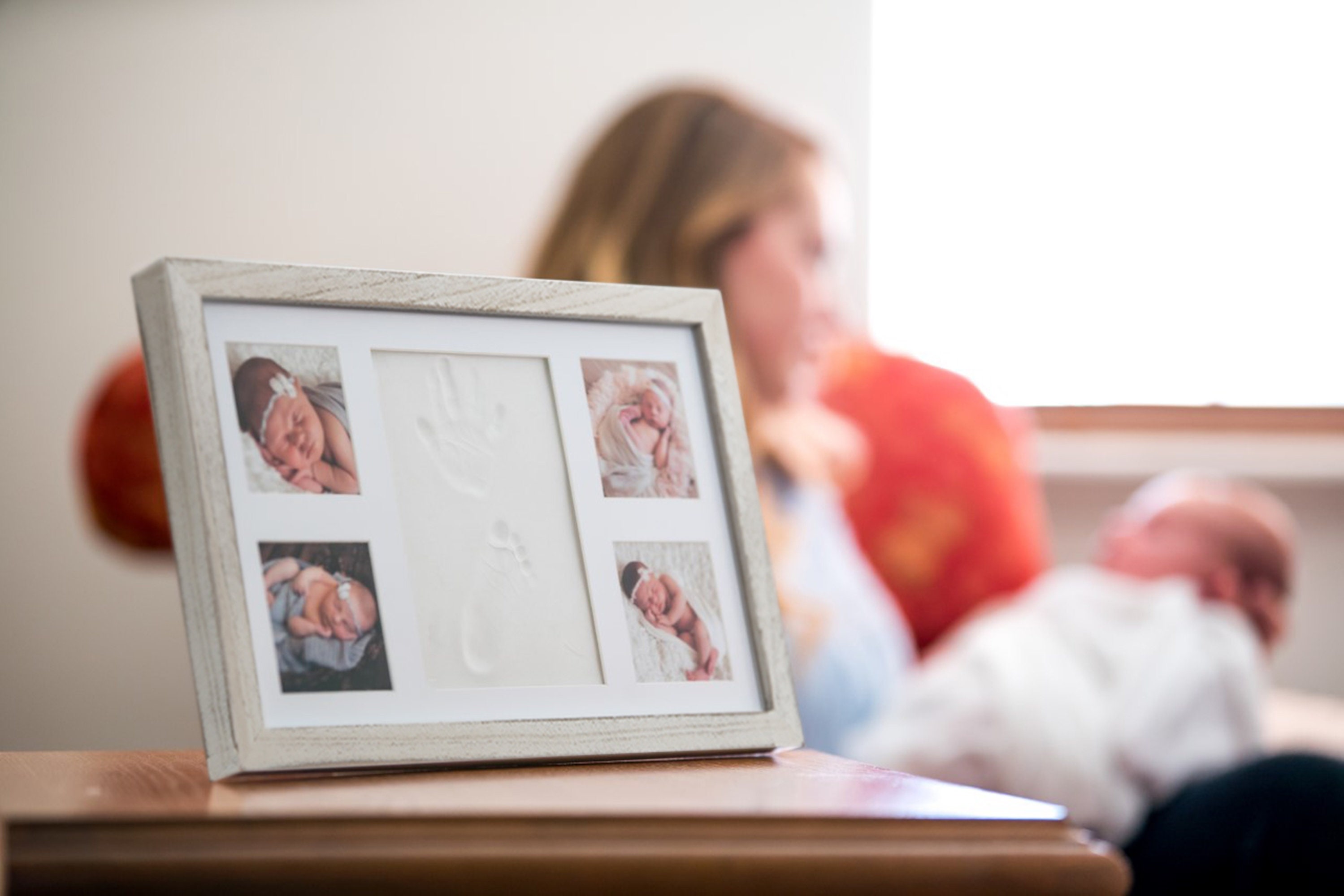 DELUXE Baby Footprint Picture Frame Newborn Keepsake Kit | Etsy