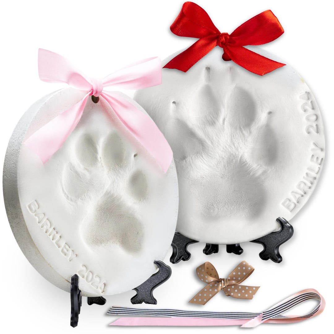 DIY Pet Paw Print Ornament Kit, Cat & Dog Pawprint Keepsake Gift for ...